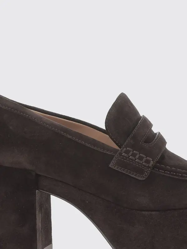 GIANVITO ROSSI Jenna Suede Leather Platform Pumps - Black