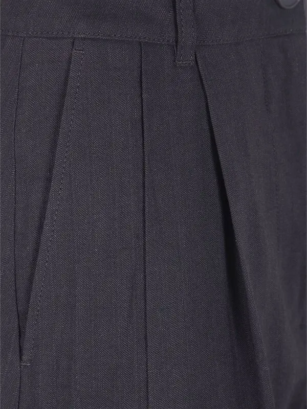 Studio Nicholson Wide Leg Tailored Trousers - Brown