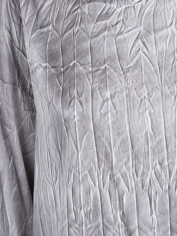 Avant Toi Textured Long Sleeve Top - Grey