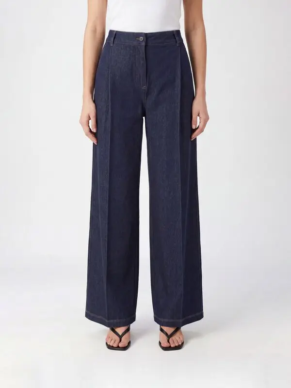 Max Mara Wide Leg Jeans - Blue