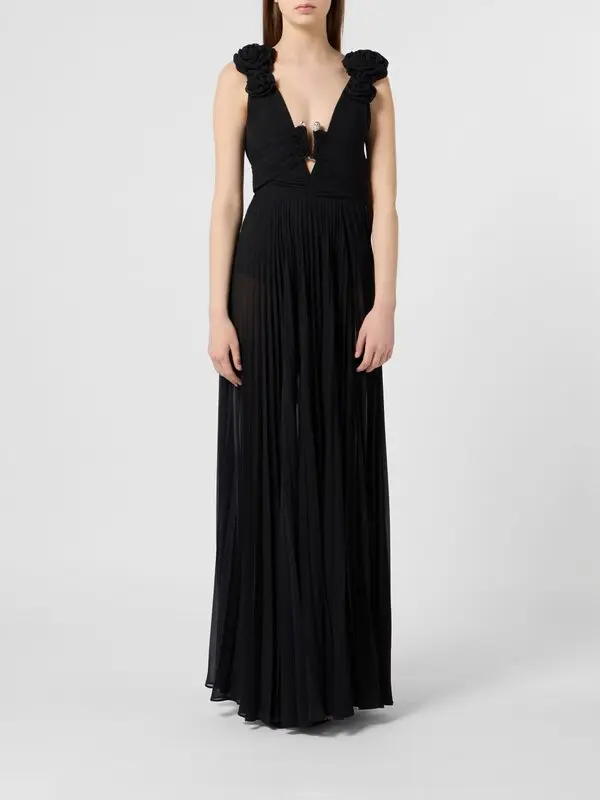Philipp Plein Embellished Maxi Dress - Black