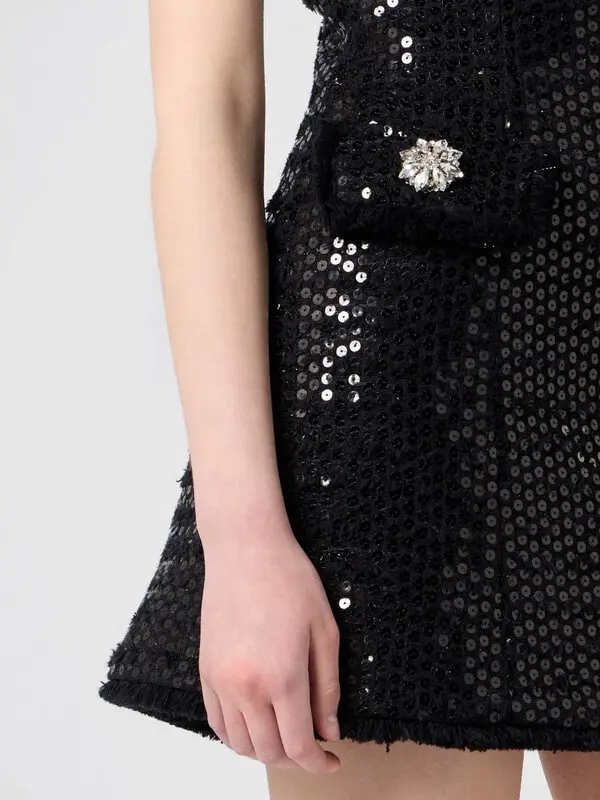 Philipp Plein Sequin Embellished Mini Dress
