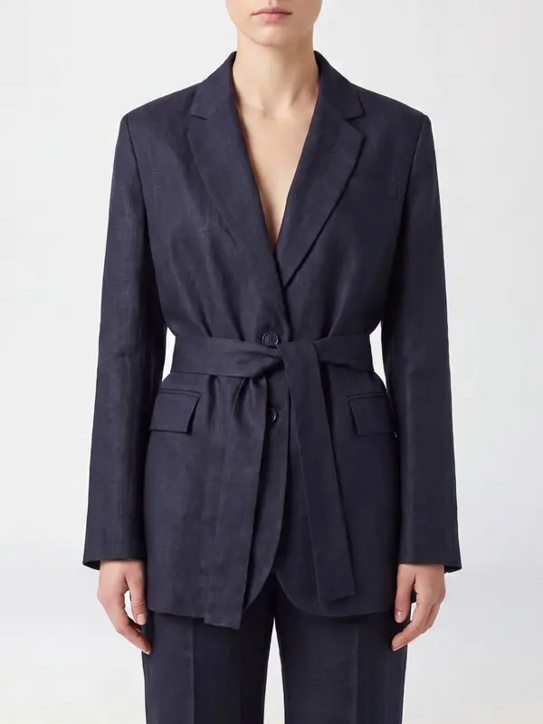 SEMICOUTURE Tailored Belted Blazer - Black