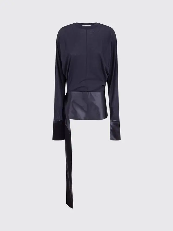 DARKPARK Long Sleeve Shirt With Draped Detail