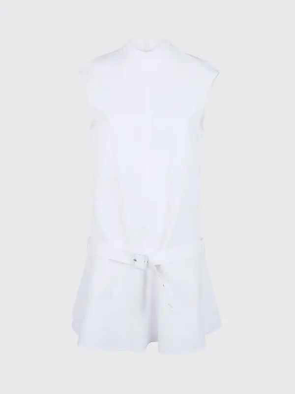 SEMICOUTURE Sleeveless High Neck Dress With Belt