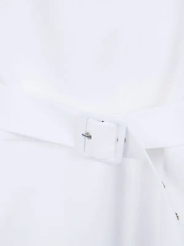 SEMICOUTURE Sleeveless High Neck Dress With Belt