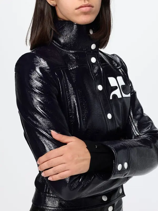 COURREGES Cropped Blazer - Navy