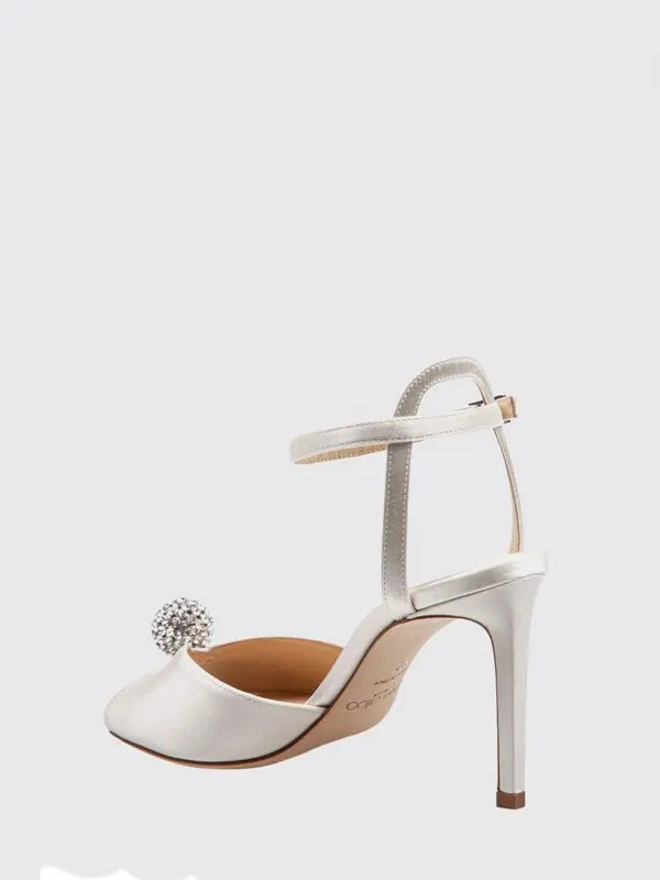 JIMMY CHOO Sacora Crystal-embellished Satin High-heel Sandals