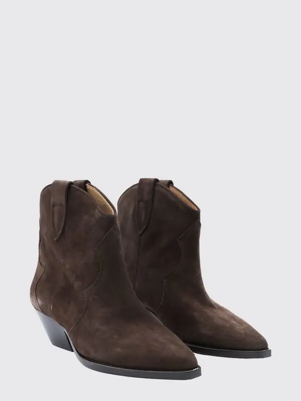 Isabel Marant Étoile Suede Cowboy Boots - Brown