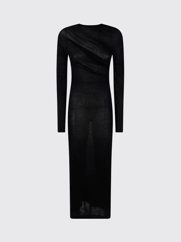 Paloma Wool Draped Slim Fit Organic Cotton Midi Dress