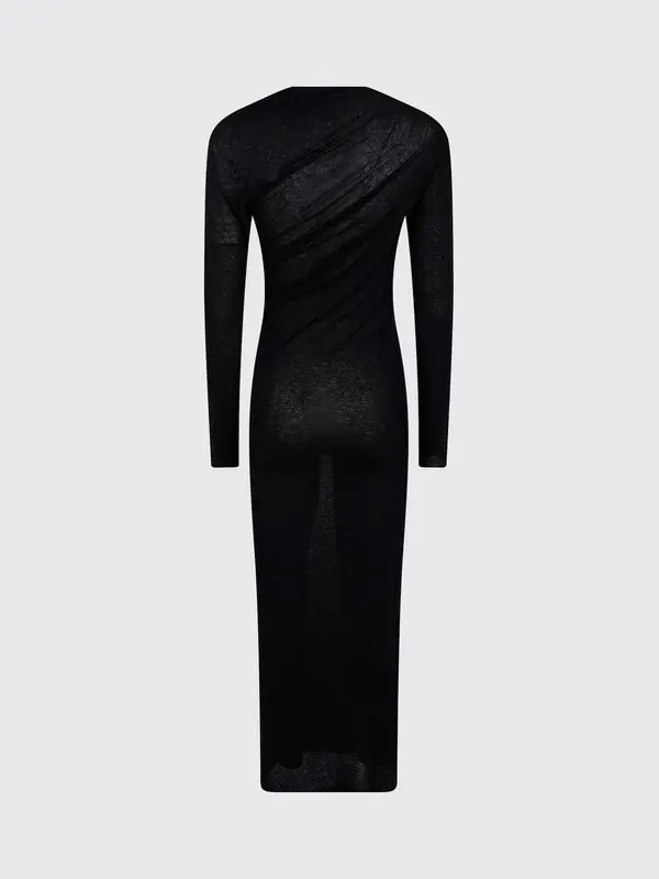 Paloma Wool Draped Slim Fit Organic Cotton Midi Dress