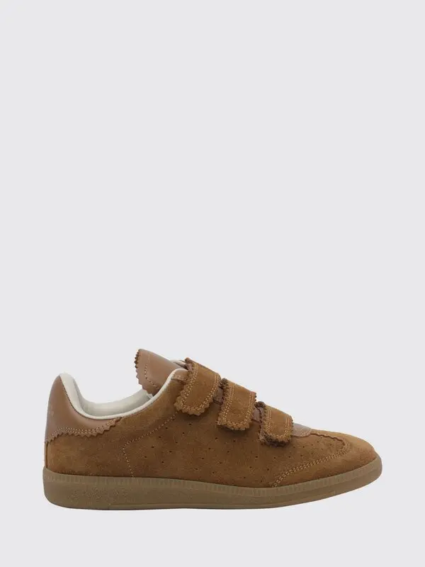 Isabel Marant Étoile Beth Suede Trainers With Velcro Closure - Brown