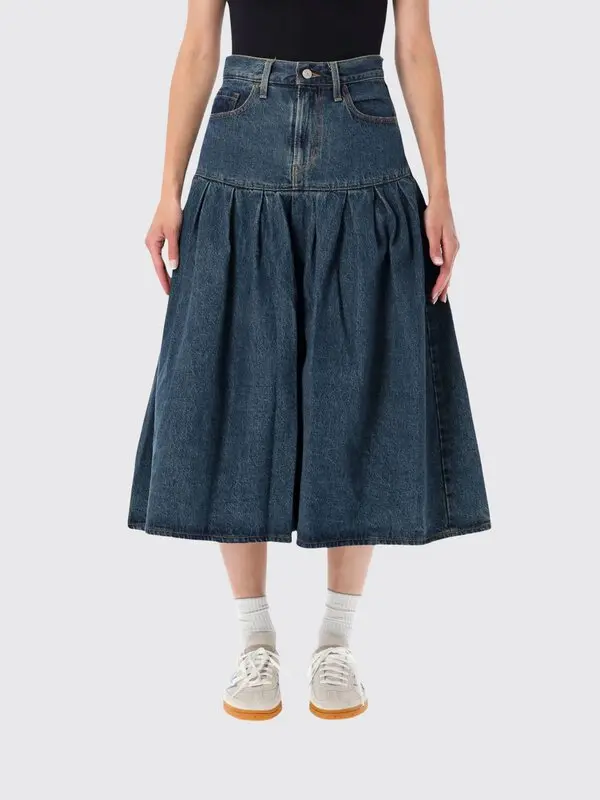 LEVI'S Pleated Denim Skirt - Blue
