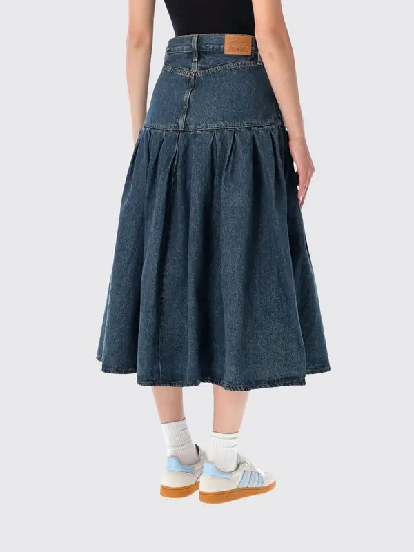 LEVI'S Pleated Denim Skirt
