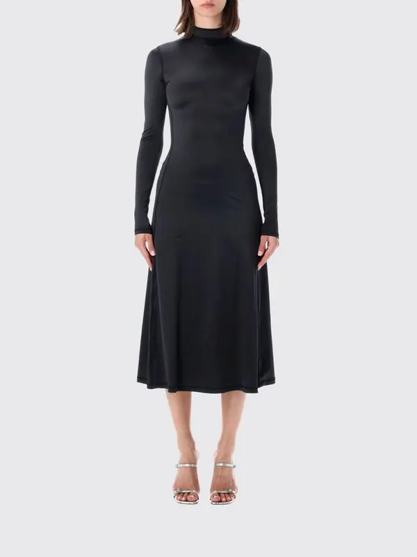 DIESEL® Long Sleeve High Neck Midi Dress