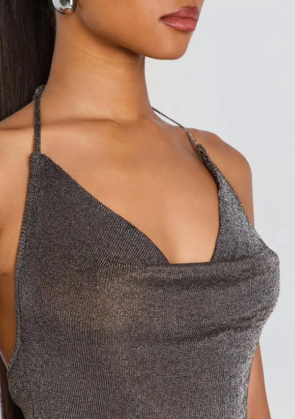 SEROYA Esmerelda Metallic Knit Top