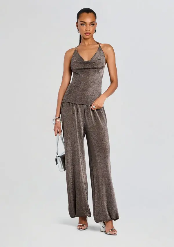 SEROYA Esmerelda Metallic Knit Top