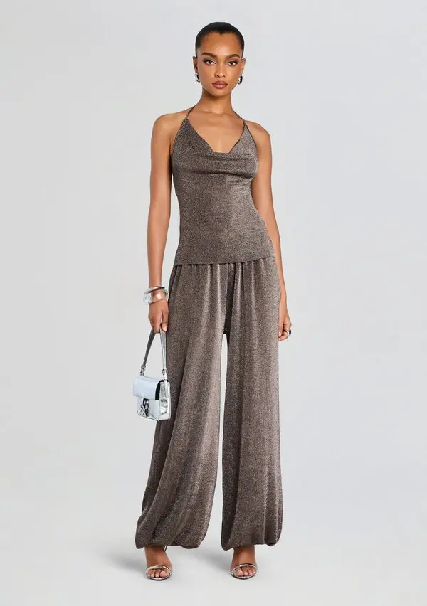 SEROYA Esmerelda Metallic Knit Pant
