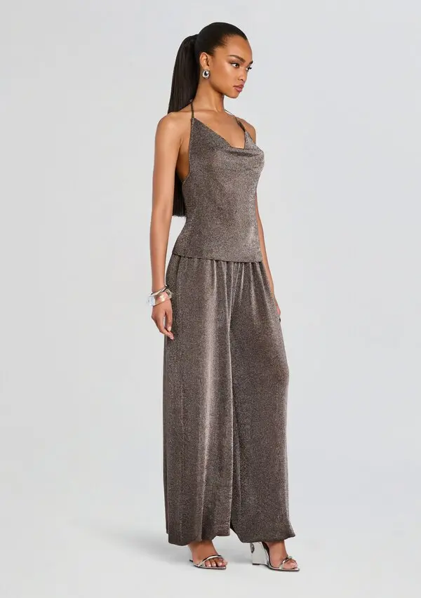 SEROYA Esmerelda Metallic Knit Pants