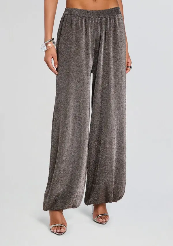SEROYA Esmerelda Metallic Knit Pants