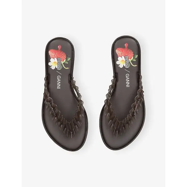 GANNI X Melissa Branded Pvc Flip-flops