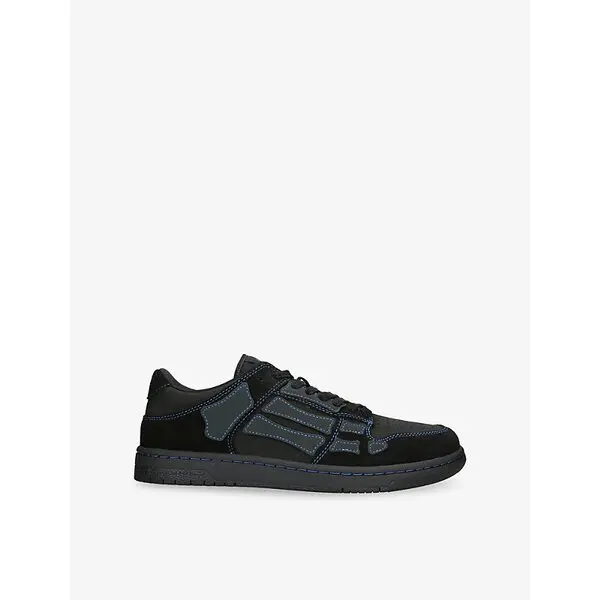 Amiri Skel Leather Trainers - Black/comb