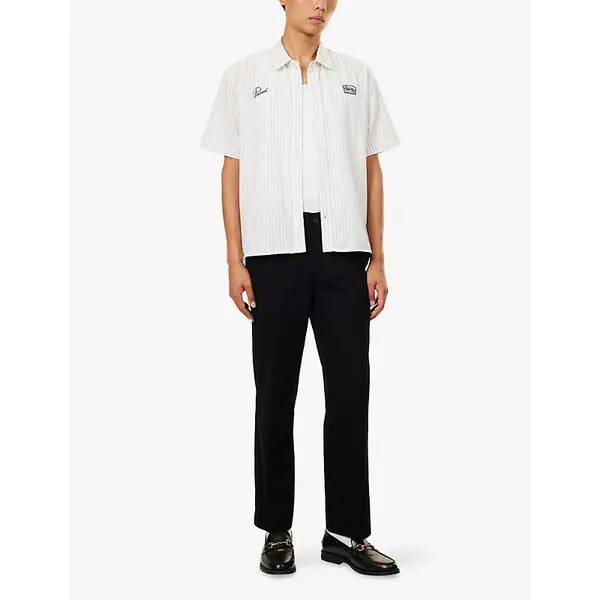 PERCIVAL Straight Leg Cotton Chino Trousers