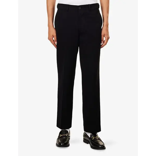 PERCIVAL Straight Leg Cotton Chino Trousers