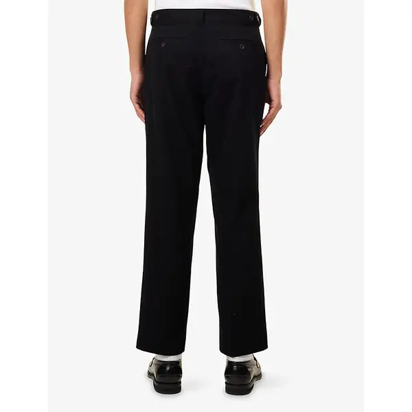 PERCIVAL Straight Leg Cotton Chino Trousers