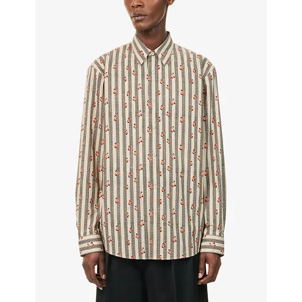 Dries Van Noten Caper Floral-print Cotton Shirt