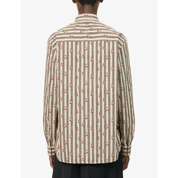 Dries Van Noten Caper Floral-print Cotton Shirt
