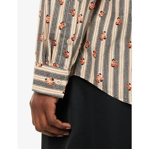 Dries Van Noten Caper Floral-print Cotton Shirt