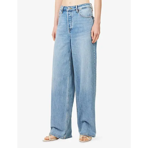 Good American Vintage Wide-leg High-rise Denim Jeans