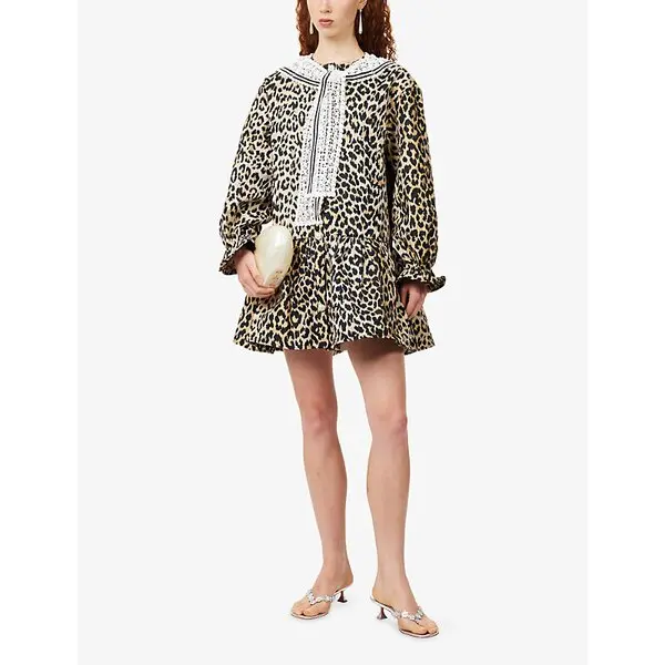 SISTER JANE Cleo -print Woven Mini Dress M