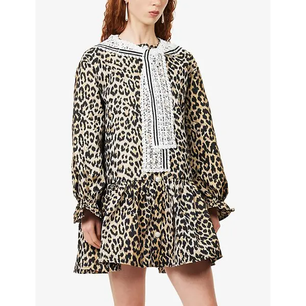 SISTER JANE Cleo -print Woven Mini Dress M