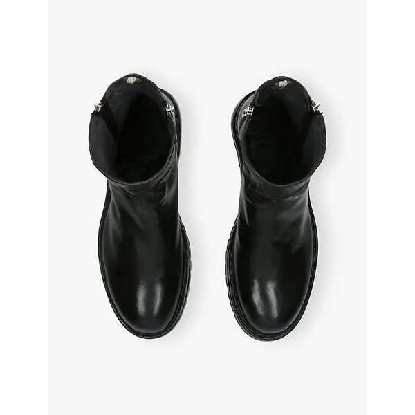 Officine Creative Bulla Leather Lug Boots