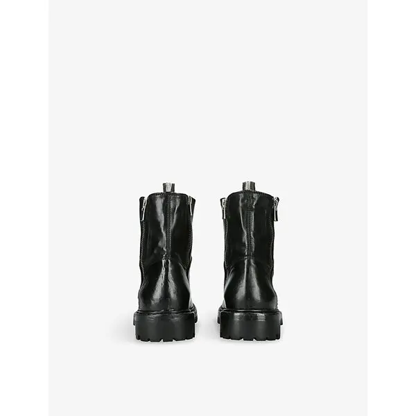 Officine Creative Bulla Leather Lug Boots