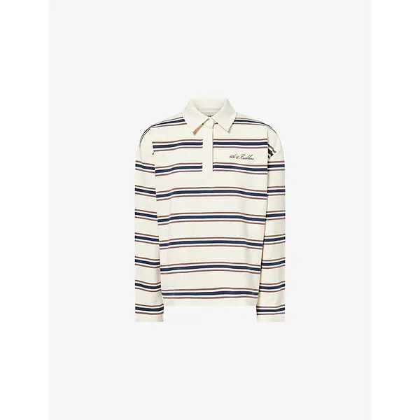 4TH & RECKLESS Astra Striped Stretch-cotton Rugby Top