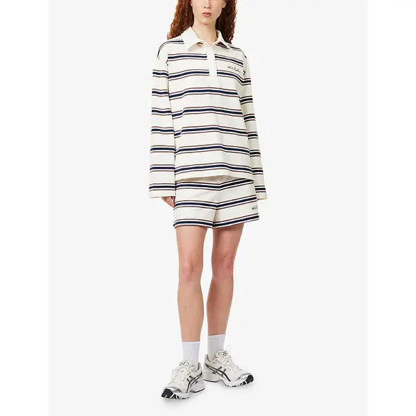 4TH & RECKLESS Astra Striped Stretch-cotton Rugby Top