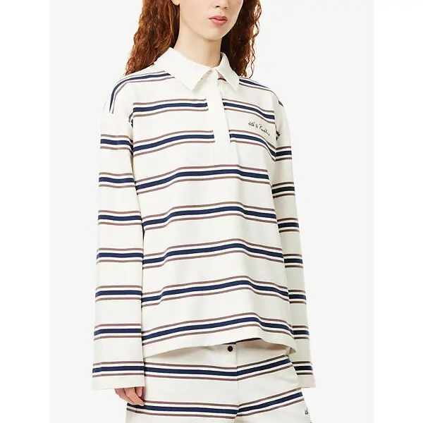 4TH & RECKLESS Astra Striped Stretch-cotton Rugby Top