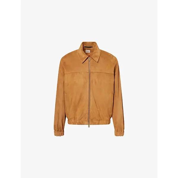 Paul Smith Collared Suede Bomber Jacket