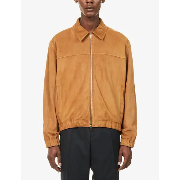 Paul Smith Collared Suede Bomber Jacket