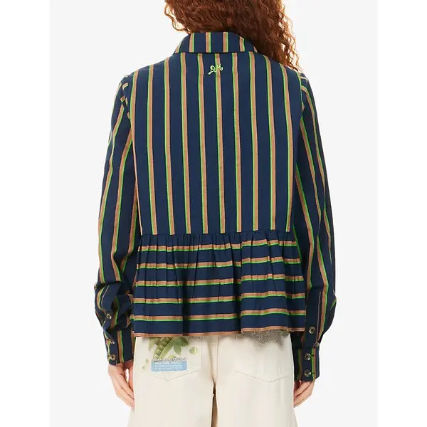 DAMSON MADDER Kinsley Striped Cotton Shirt