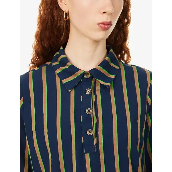 DAMSON MADDER Kinsley Striped Cotton Shirt