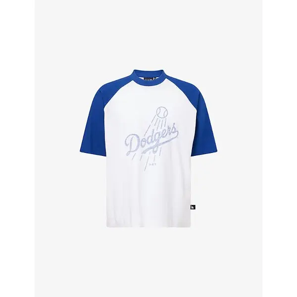 New Era La Dodgers Mlb Boxy-fit Cotton-jersey T-shirt - White