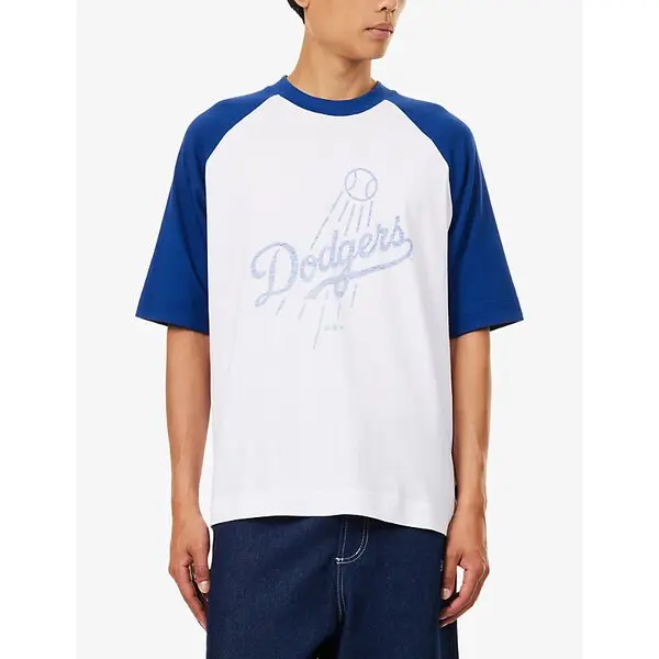 New Era La Dodgers Mlb Boxy-fit Cotton-jersey T-shirt