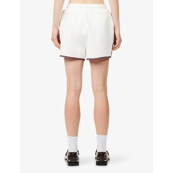 4TH & RECKLESS Eleni Brand-embroidered Cotton Shorts