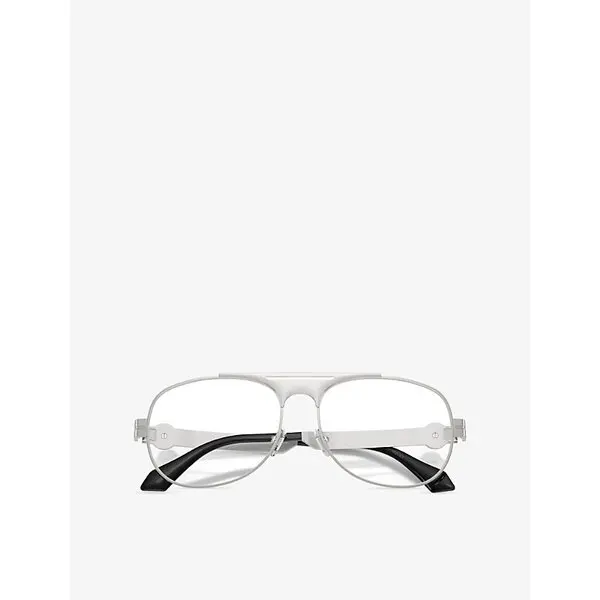 Versace Ve1319 Pilot-frame Metal Optical Glasses
