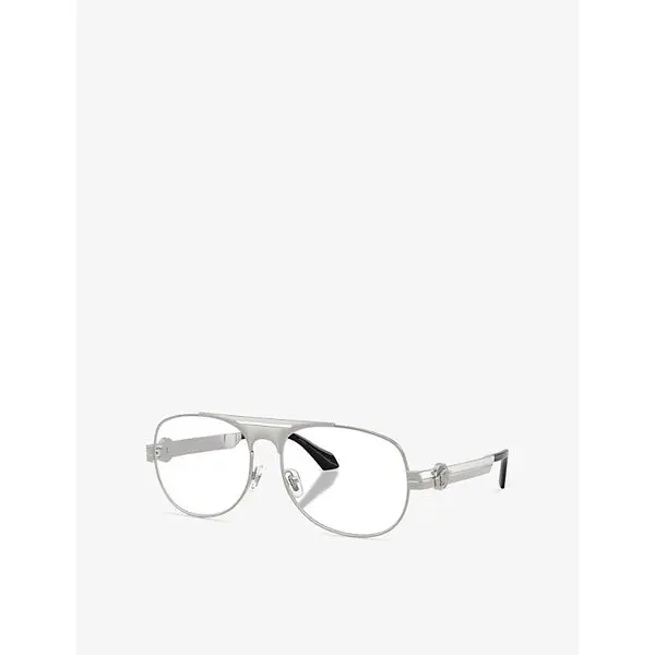 Versace Ve1319 Pilot-frame Metal Optical Glasses