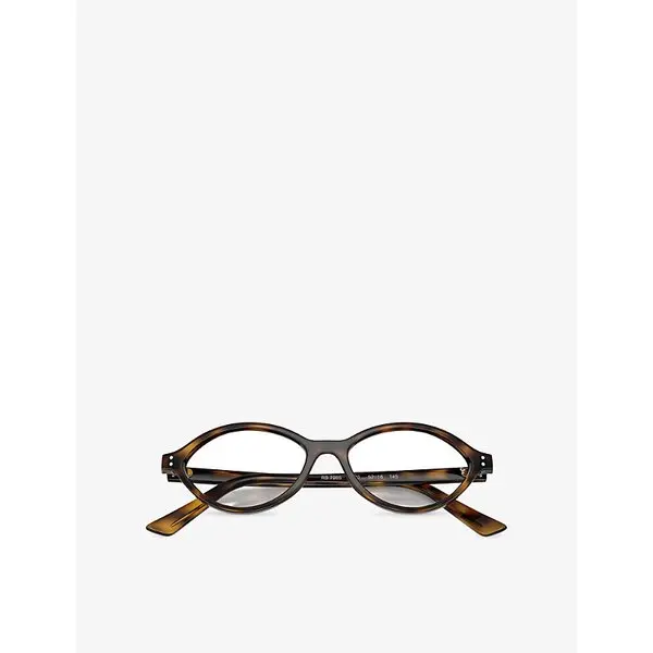 Ray-ban Rb7265 Oval-frame Tortoiseshell Acetate Optical Glasses